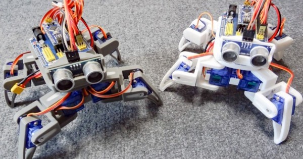 Baby Spider - Quadruped Spider / 4-Legged Walking Robot (3D Printed Parts with Screws only)